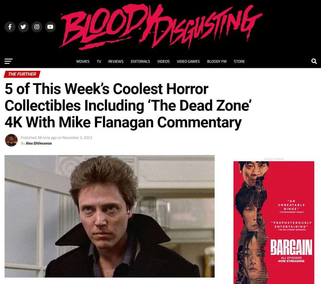 Bloody Disgusting spotlights CANDY CAIN KILLS - Shortwave Publishing