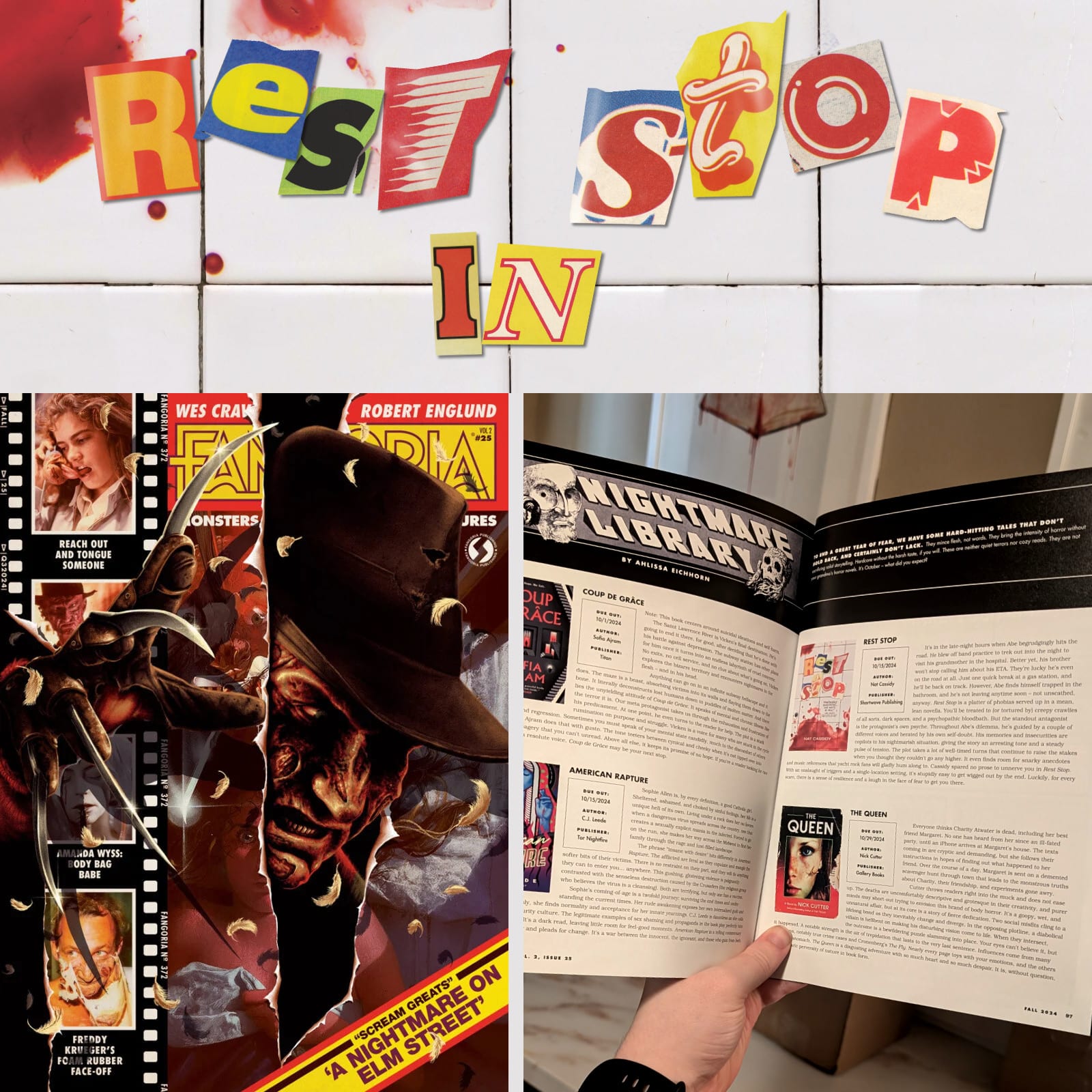 REST STOP reviewed in Fangoria! - Shortwave Publishing